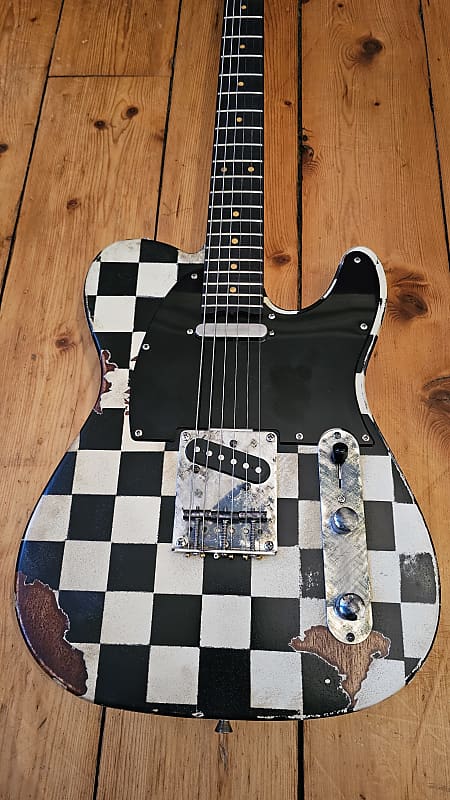 Custom Relic telecaster checkerboard finish, smooth neck, | Reverb UK