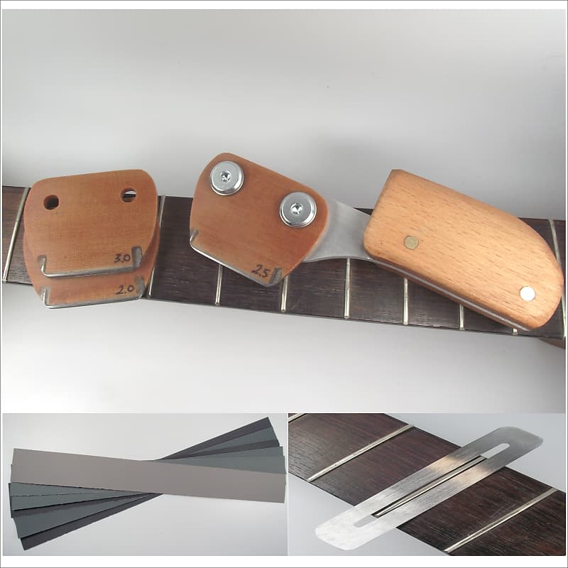 Chris Alsop Guitar 3 Diamond Fret Crowning Files with Handle. | Reverb