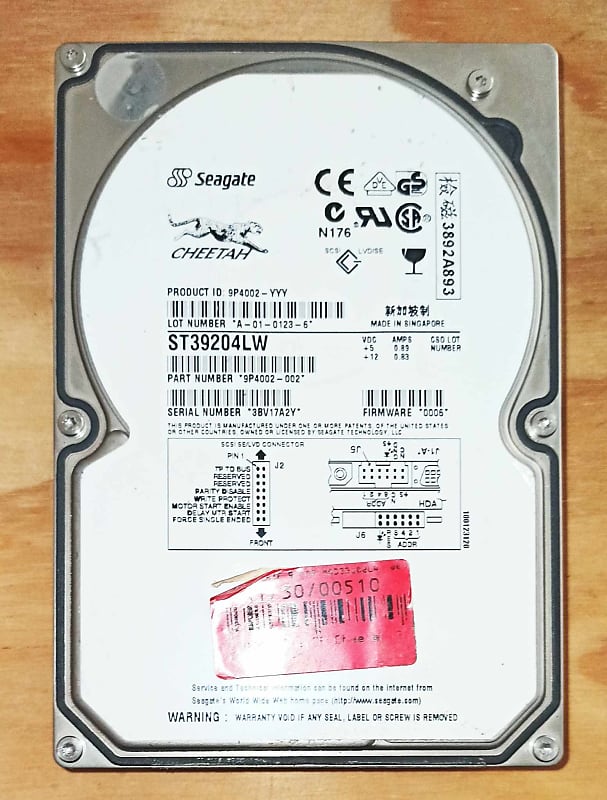SEAGATE CHEETAH SCSI HDD 9GB - ST39204LW | Reverb