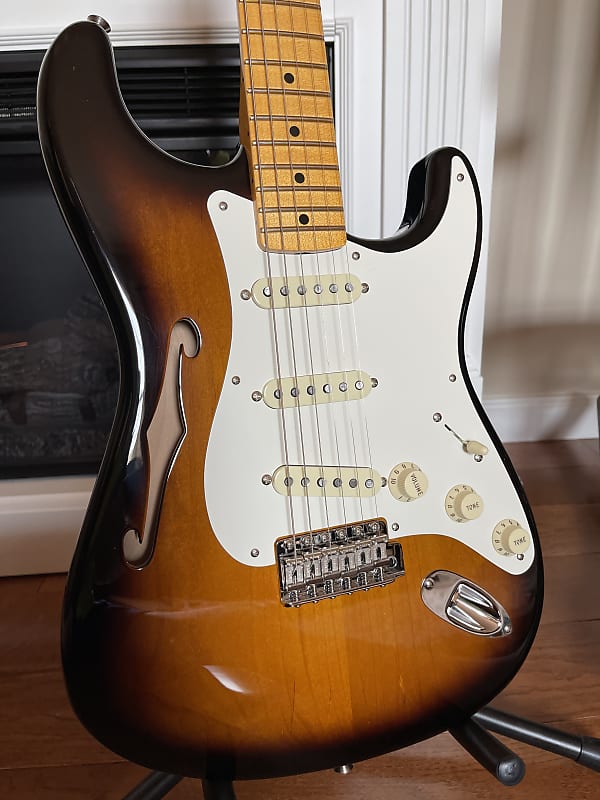 Fender Eric Johnson Thinline Stratocaster Sunburst | Reverb