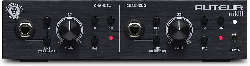 Black Lion Audio Auteur MK3 Dual Channel Microphone Preamp | Reverb