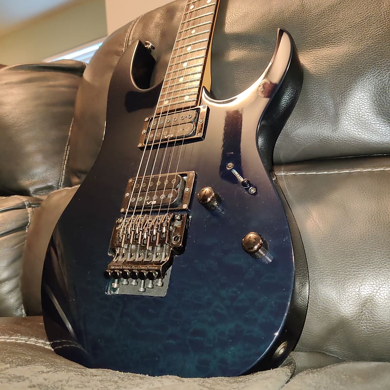 Blue 1999 Ibanez RG520QS | Reverb