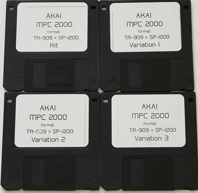 Akai MPC 2000 Format Floppy Disk Sample Library TR 909 Drums | Reverb