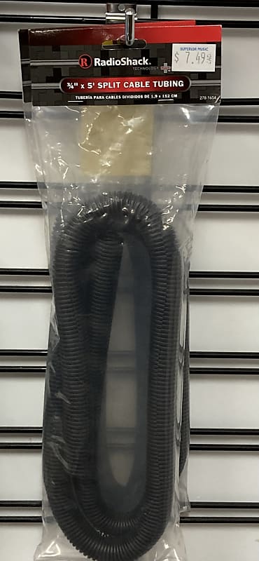 Radio Shack 3/4” x5’ Split Cable Tubing 2022 - Black | Reverb