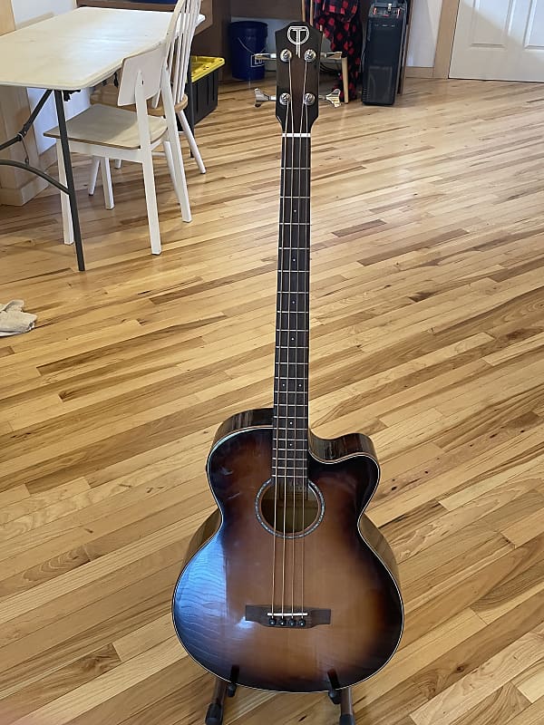 Teton STB130FMGHBCENT 4-String Acoustic Bass 2022 - Honey | Reverb