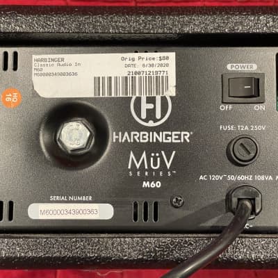 Harbinger M60 MüV Series Mixer / PA Head 60 Watt 4 Inputs w | Reverb