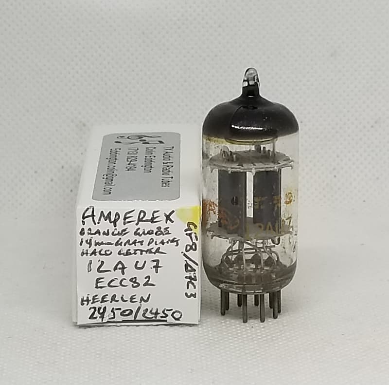 Amperex Orange Globe 12AU7 Gray Plate Perfectly Balanced | Reverb