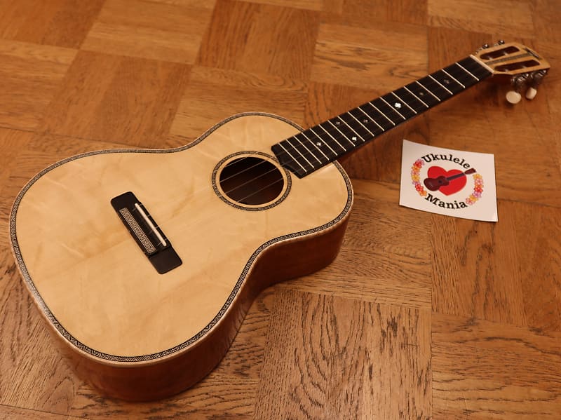 ANTAR Custom German Spruce Top Koa Tenor with Maple and Rope | Reverb