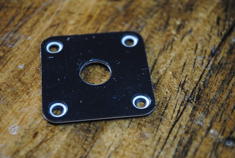 Gibson Custom Shop Historic Authentic input jack plate Black | Reverb