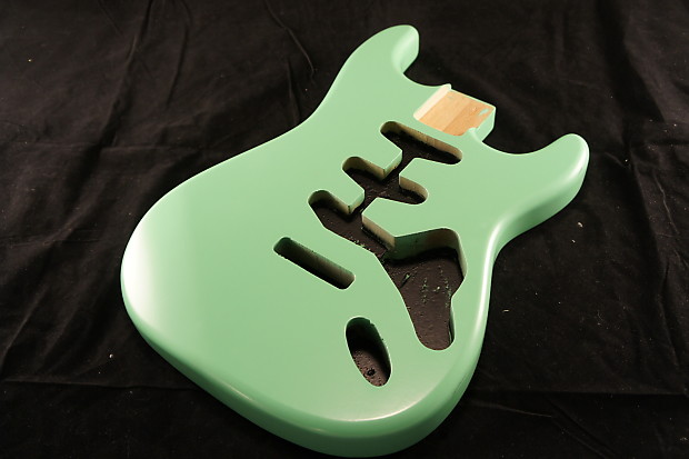 Strat Body /Premium Alder Stratocaster/ Surf Green in Nitro | Reverb