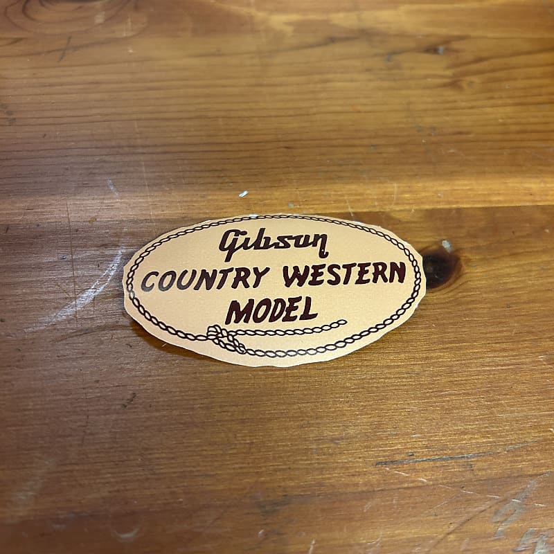 1960's Gibson Country & Western Soundhole Label N.O.S. | Reverb