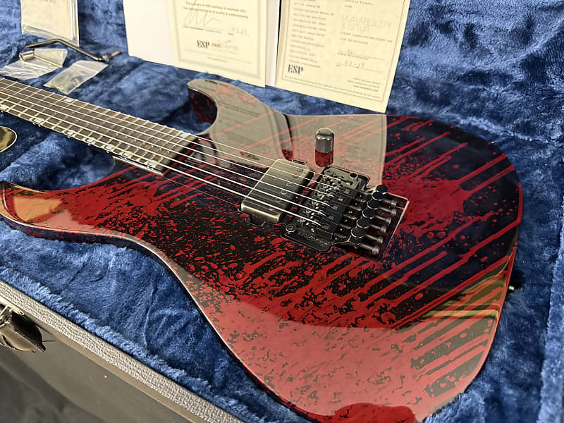 2024 ESP USA Custom Shop M1 NTB FR - Blood Splatter | Reverb