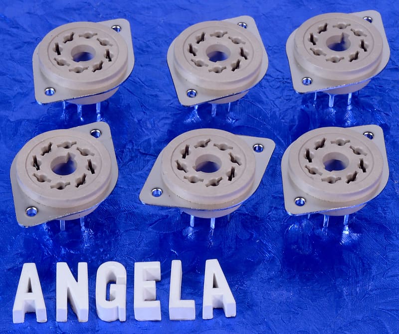 Six Belton Micalex 8 Pin Octal Chassis Mount PC Tube Sockets, | Reverb