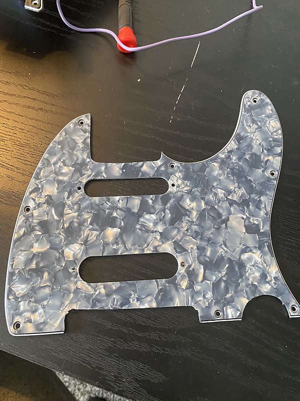 Nashville Telecaster pickguard - Blue Pearloid | Reverb