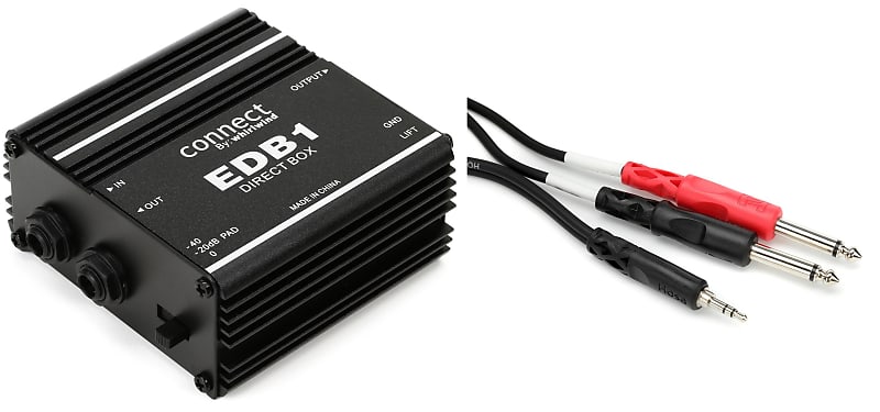 Whirlwind EDB1 1-channel Passive Instrument Direct Box Bundle | Reverb