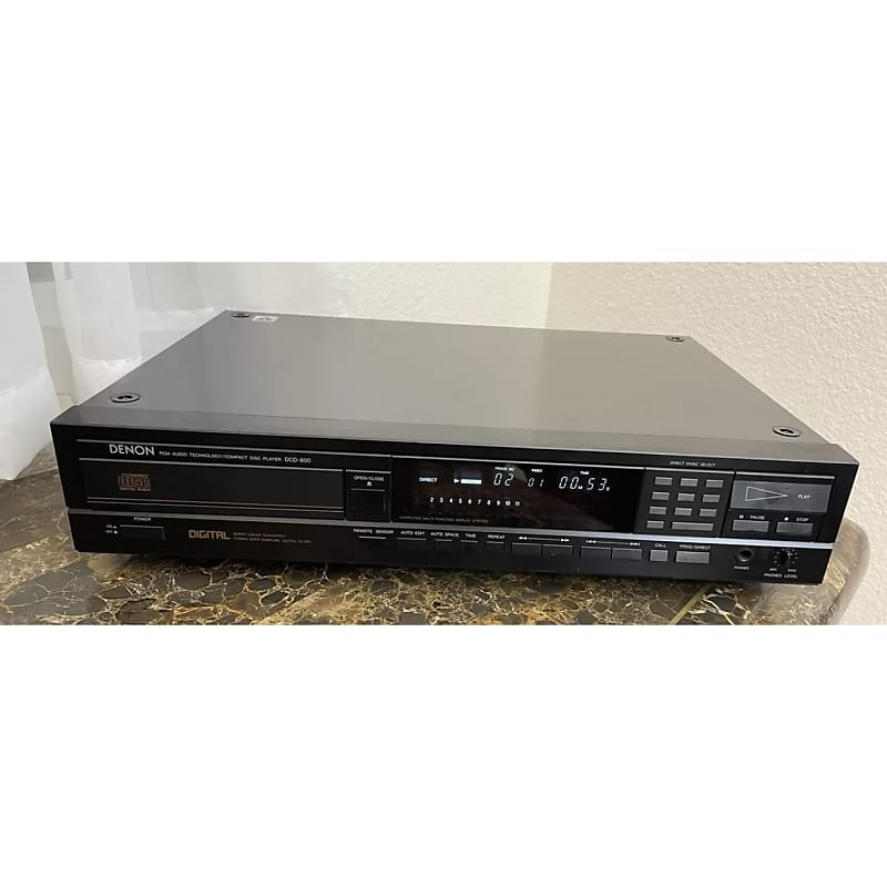 Vintage Denon DCD-800 Compact Disc CD Player. Cleaned & | Reverb