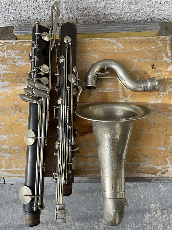 Vintage Harry Pedler Bb Bass Clarinet 30s For Parts Or | Reverb