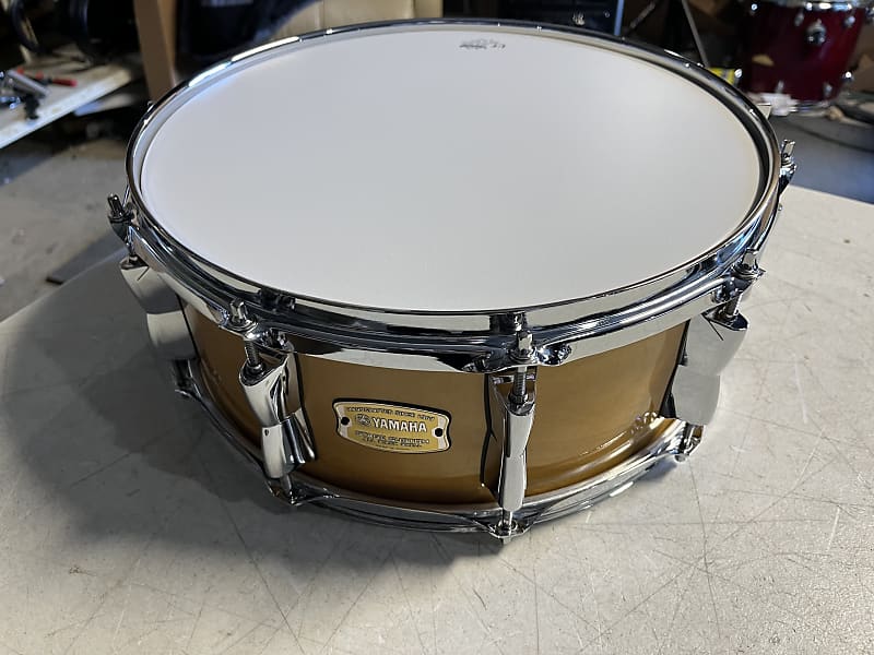 Yamaha Stage custom 10 lug snare drum Natural | Reverb