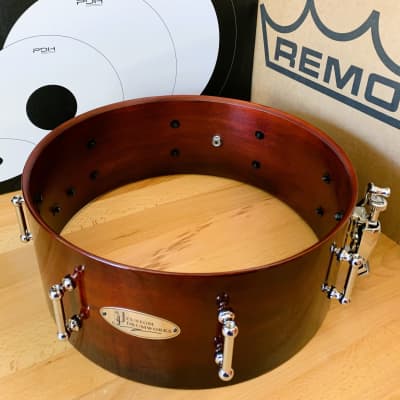 Snare Drum - J&J Custom DrumWorks Red Mahogany RestoMod Pearl | Reverb