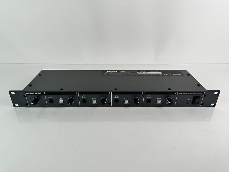 Mackie HM-54 4-Channel Rack mount Headphone Amplifier - Black | Reverb