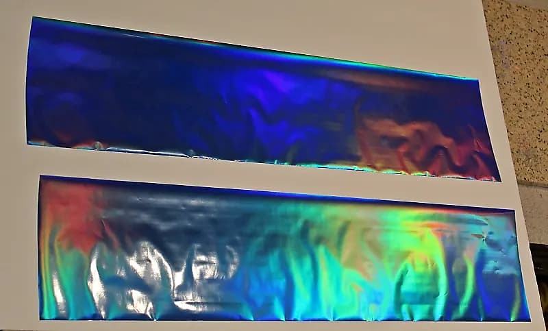 Kramer Blue Holo Holoflash Film 2 Square Feet Holographic | Reverb