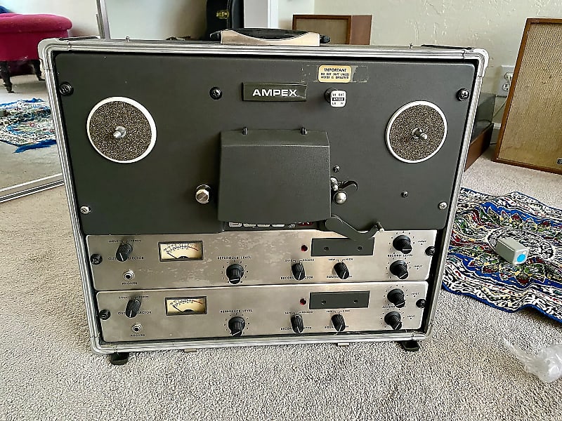 1967 Ampex AG500 1/4” 2-track, 15 ips analog reel to reel | Reverb