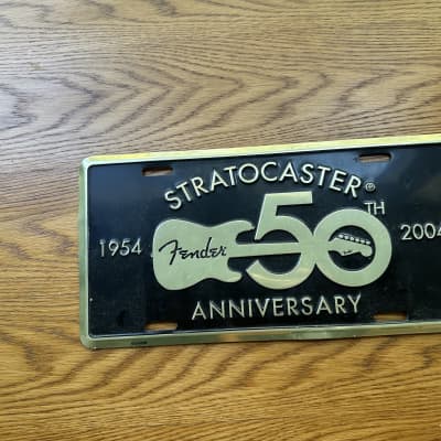 Fender 50th anniversary License Plate | Reverb