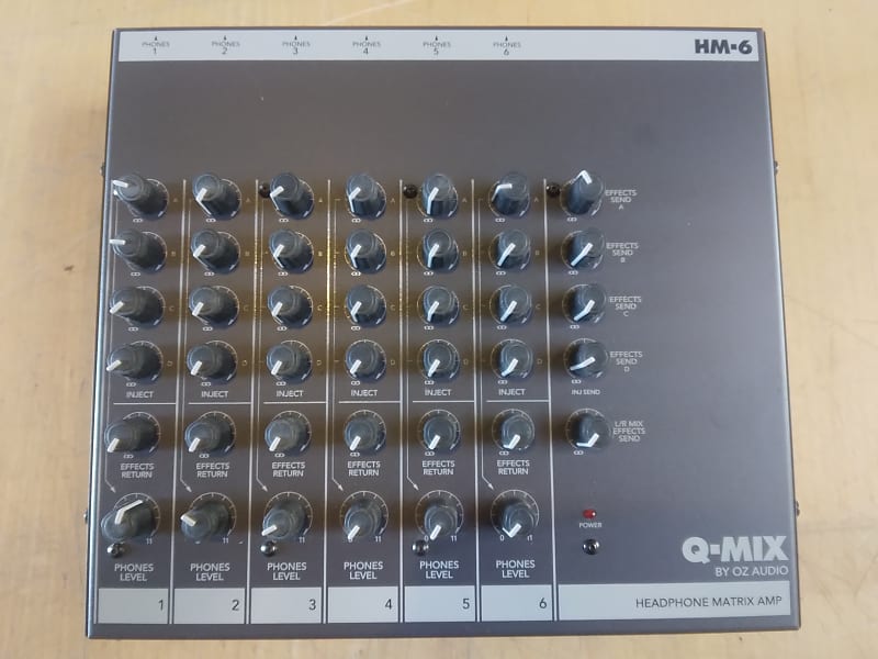 Oz Audio - HM-6 Q-Mix | Headphone Matrix Mixer/Amplifier | Reverb