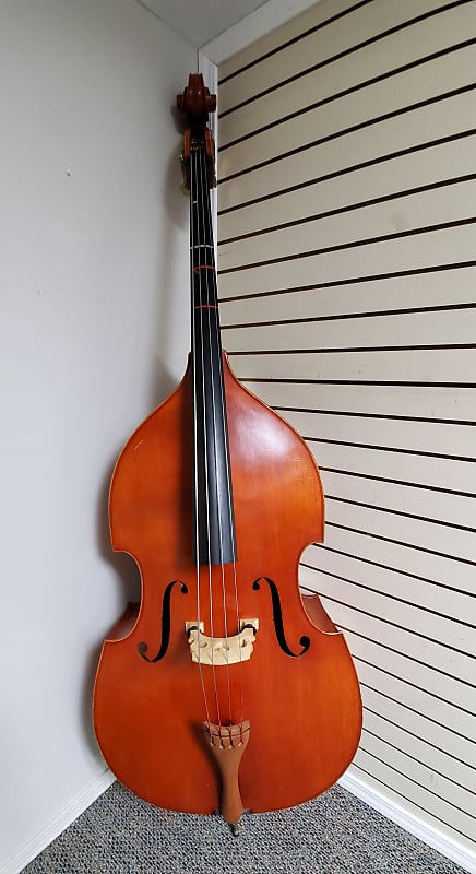 Bernard Lewis 3/4 Upright Bass Maple Hand Carved | Reverb