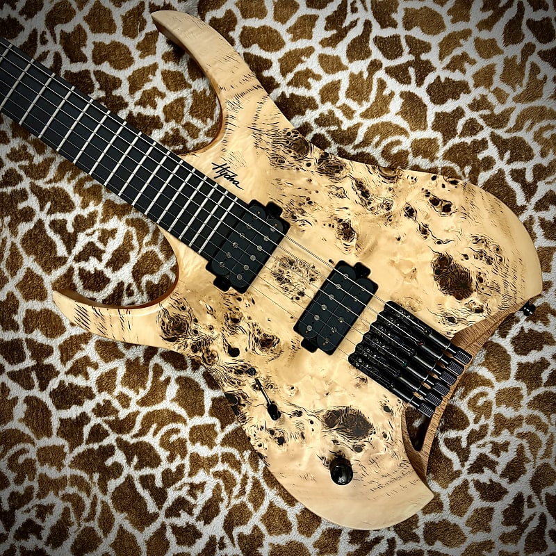 Left-handed Mayones Hydra Elite 6 - 3A Eye Poplar Top | Reverb UK