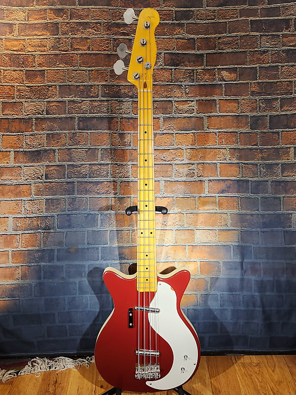 Partscaster Bass - Danelectro Red Body w/ Pickups, Allparts | Reverb