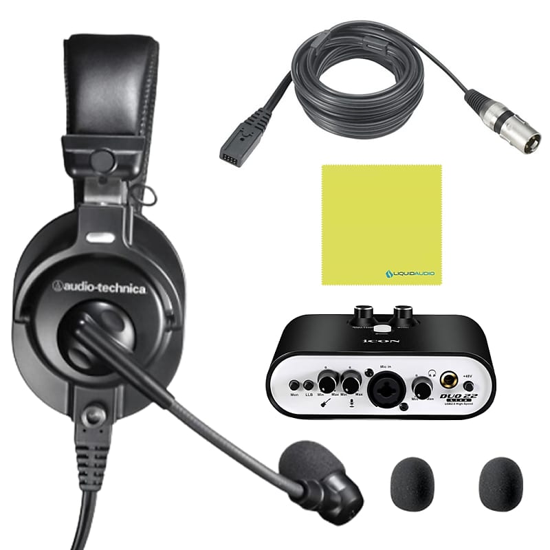 Audio-Technica BPHS1-XF4 Communication Stereo Headset with | Reverb