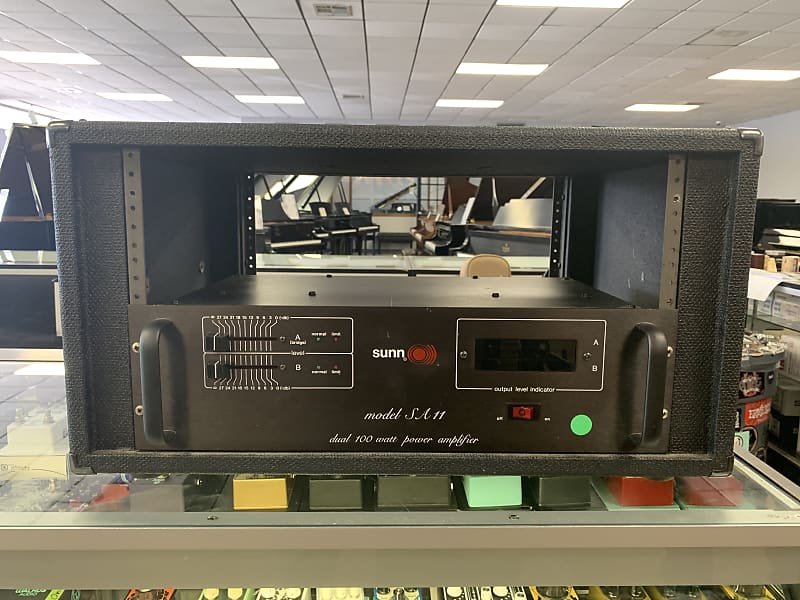 Sunn Model SA 11 Dual 100 watt power Amplifier with Sunn Rack | Reverb