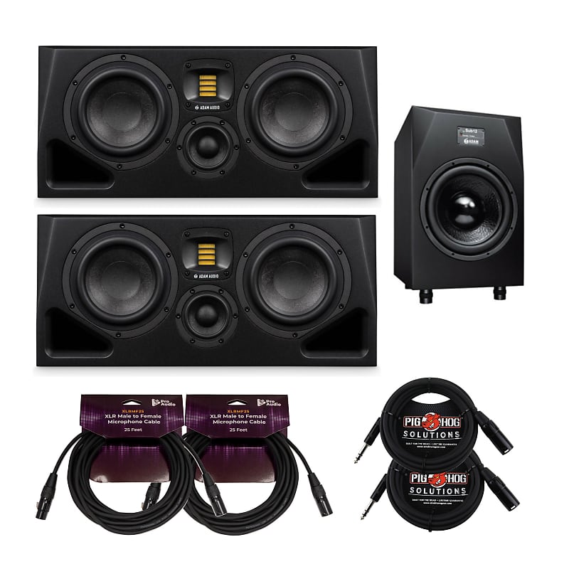 ADAM Audio A77H Three-Way Active Studio Monitor (Pair) with | Reverb