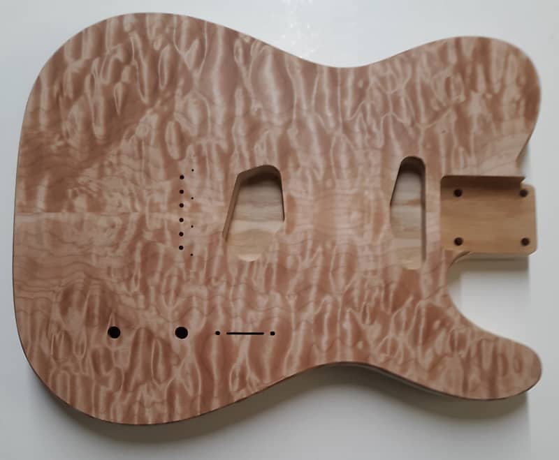 Shepard Custom Guitars Custom Telecaster Body Quilted Maple | Reverb