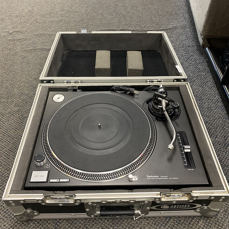 Technics SL-1210 mk2 turntable with ATA case | Reverb