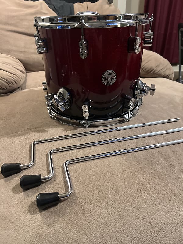PDP Concept Maple 12x14” floor tom wit legs 2022 Cherry red | Reverb