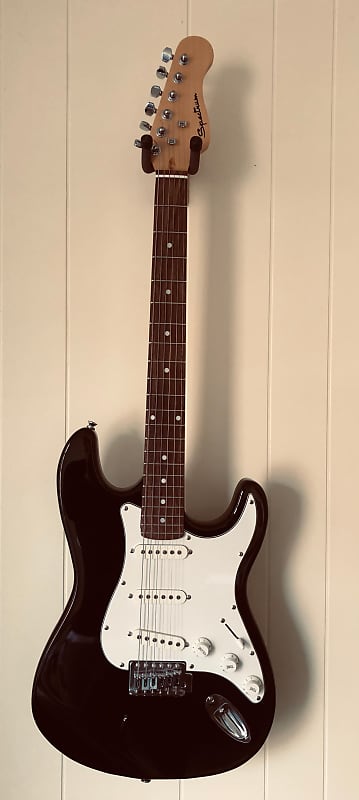 Spectrum Stratocaster Black / Parchment | Reverb