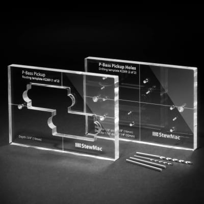 StewMac Pickup Routing Templates for P-Bass Precision P Bass | Reverb