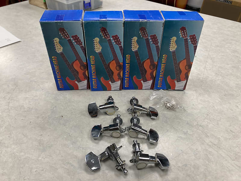(4) Sets New Old Stock 3 X 3 Die Cast Tuning Head Set Tuners | Reverb