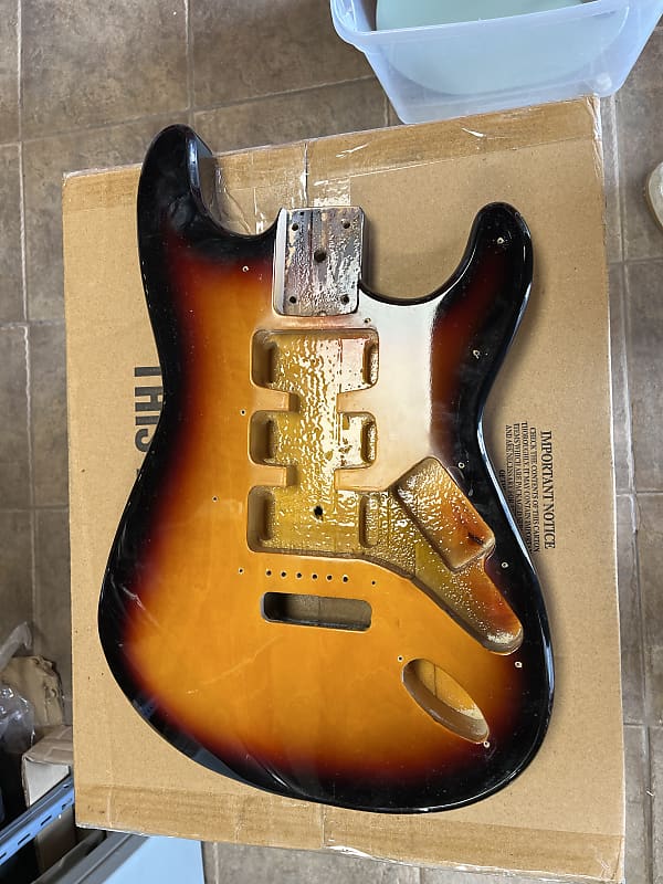 Strat style body, Sunburst | Reverb