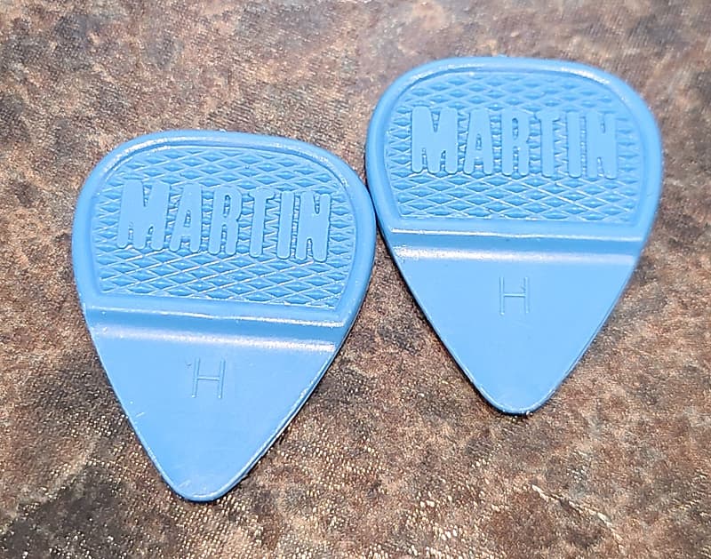 Martin Rare pair of Vintage heavy Guitar Picks Pair | Reverb
