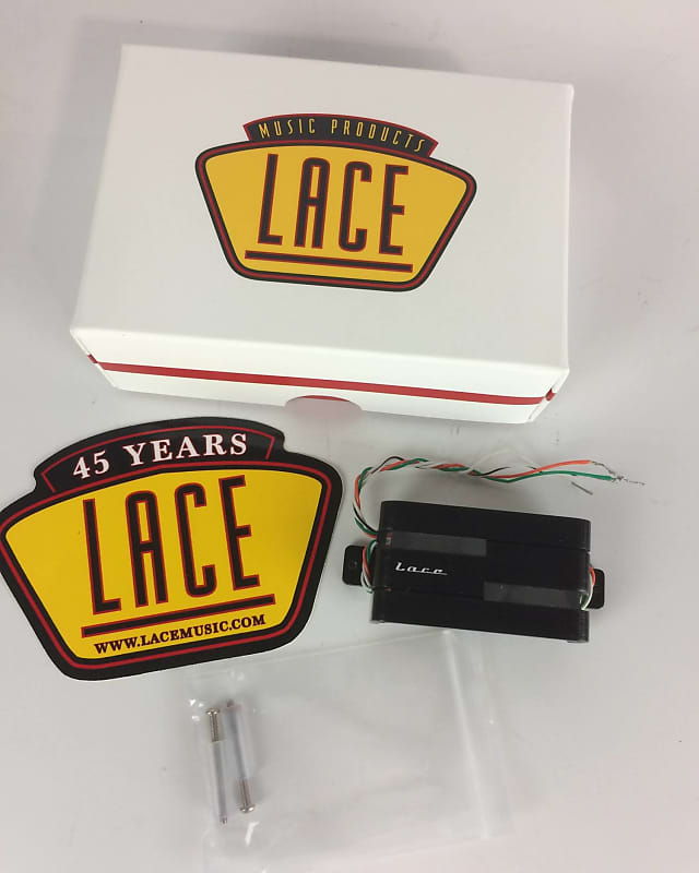Lace Alumitone Humbucker Pickup, Black Anodized | Reverb