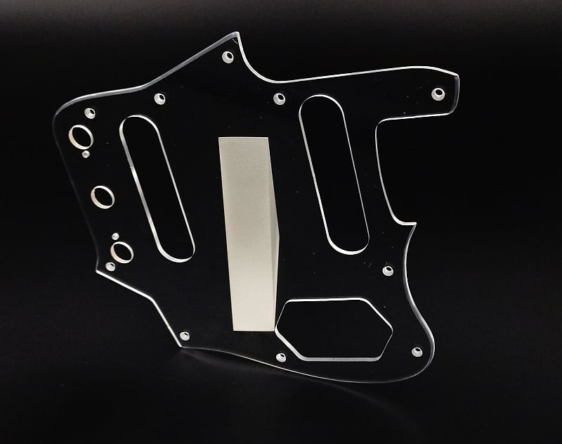 clear acrylic pickguard & control plates for us/mex fender | Reverb