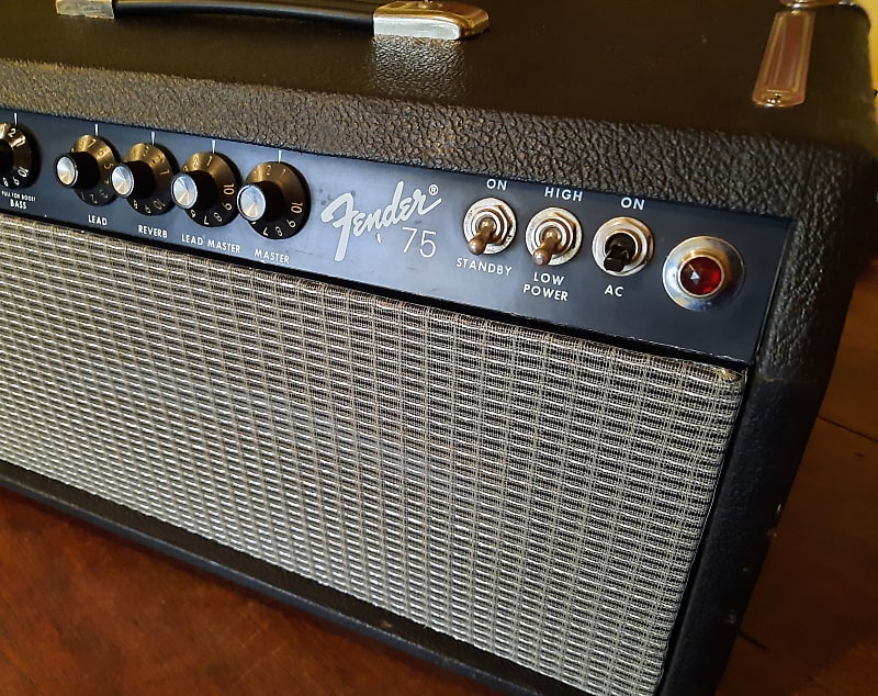 Fender 75 USA 1980 vintage handwired valve Blackface Head + | Reverb