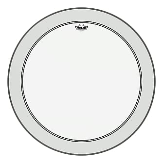 Remo Bass, Powerstroke 3, Clear, 30" Diameter, 2-1/2" Impact | Reverb