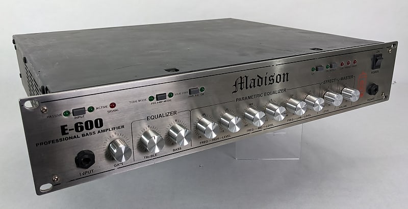 Madison Amplification E-600 Rack Mount Bass Amplifier 2000's | Reverb
