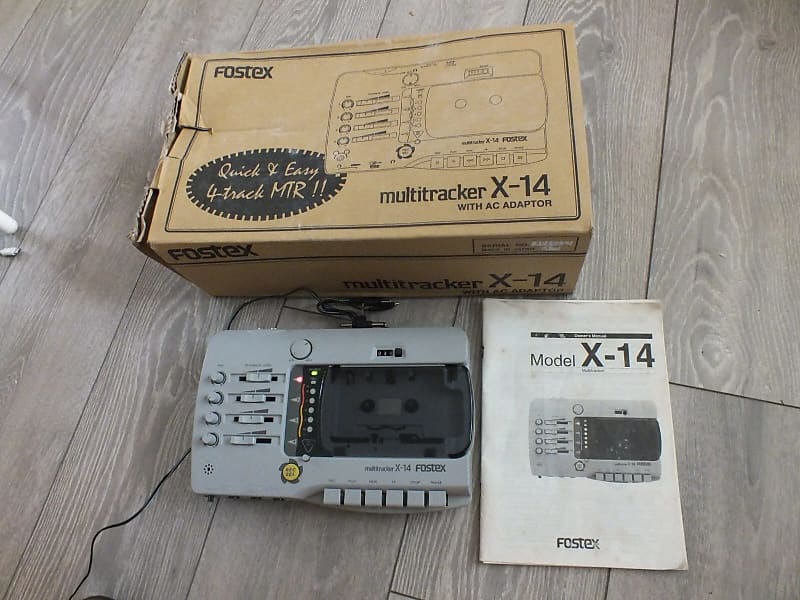 Fostex X-14 4-track Multitrack Cassette Recorder - mint/with | Reverb