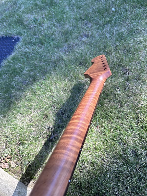 Stratocaster Roasted Flame Maple and Rosewood Guitar Neck | Reverb UK