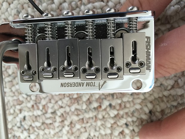 Fishman/Anderson Guitar Bridge Chrome Piezo Power | Reverb